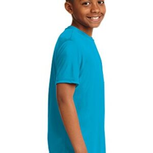 Sport-Tek YST350 Youth Competitor Tee, Atomic Blue, X-Large