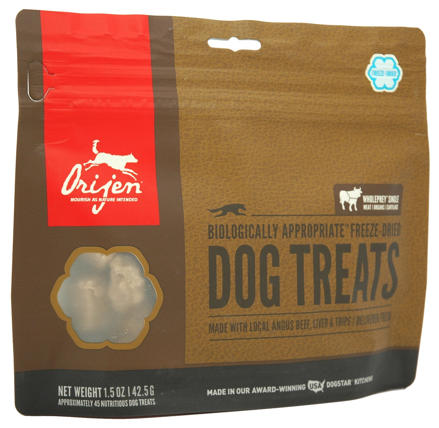 Orijen Angus Beef Freeze-Dried Treats 1.5 Oz