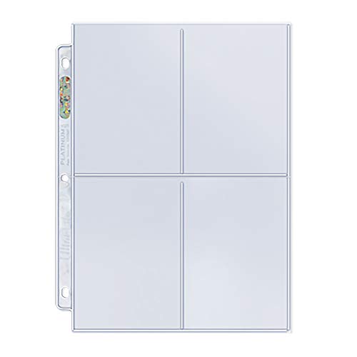 Ultra Pro 4-Pocket Platinum Series Page (3.5" x 5.25") - 200 ct.