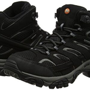 Merrell Femme Moab 2 MID GTX High Rise Hiking Shoes, Black, 8.5