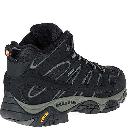 Merrell Femme Moab 2 MID GTX High Rise Hiking Shoes, Black, 8.5