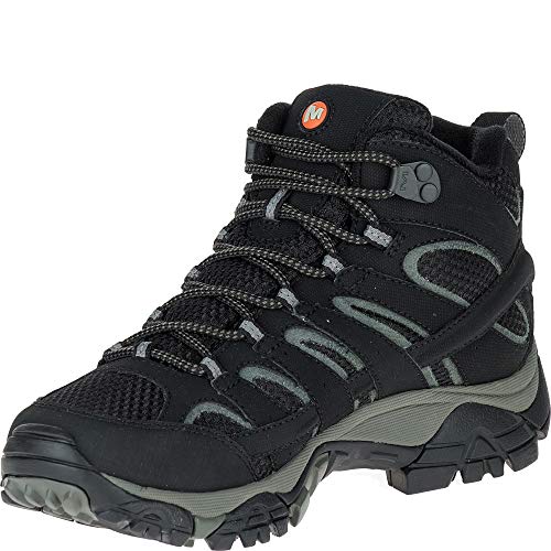 Merrell Femme Moab 2 MID GTX High Rise Hiking Shoes, Black, 8.5