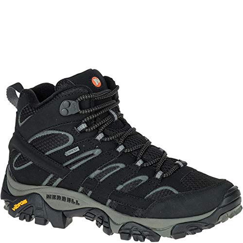 Merrell Femme Moab 2 MID GTX High Rise Hiking Shoes, Black, 8.5