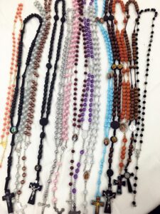 clgift 30pcs mix lot full long rosary necklace religious catholic crucifix cross wholesale lot