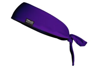 treadbands all terrain tieback non slip headband - solid colors (purple)