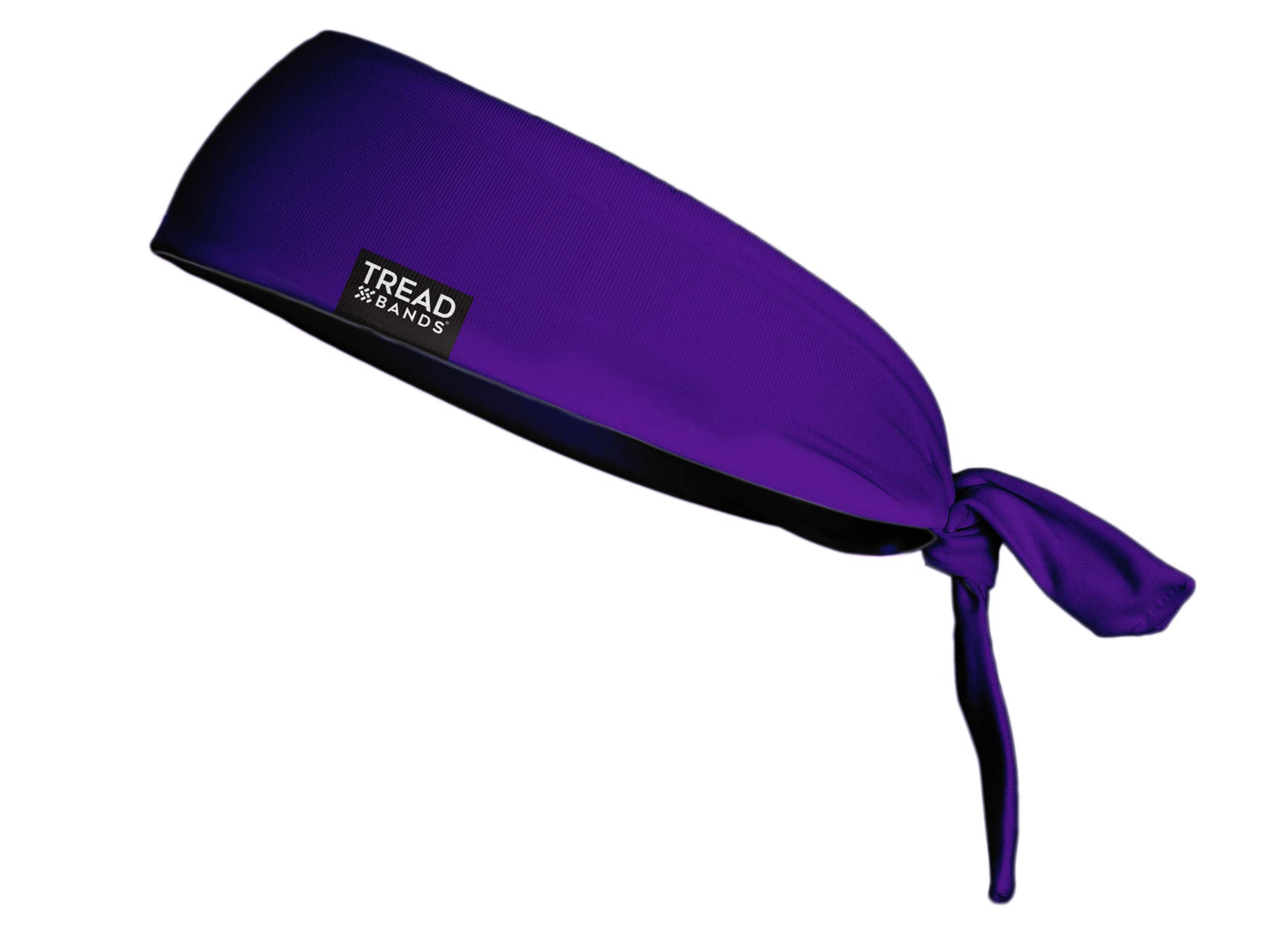 TreadBands All Terrain Tieback Non Slip Headband - Solid Colors (Purple)