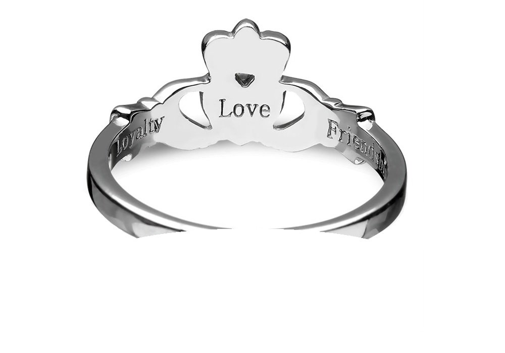 Sterling Silver Love, Loyalty, Friendship ANU3017 Claddagh Ring (9)