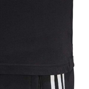 adidas Originals mens 3-Stripes Tee Black/Black Large