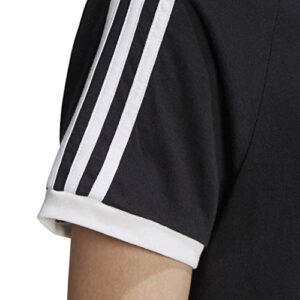 adidas Originals mens 3-Stripes Tee Black/Black Large