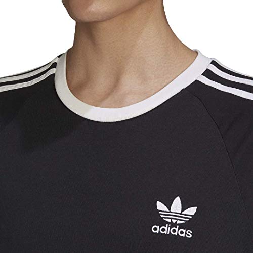 adidas Originals mens 3-Stripes Tee Black/Black Large