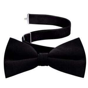 S.H. Churchill & Co. Men's Formal Tuxedo Bow Tie - Black