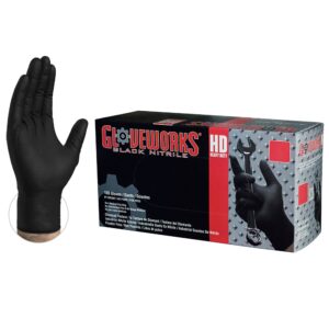 dsp glove nit lg blk pf