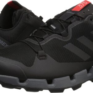 adidas Men's AQ0365 Terrex Fast GTX Surround Hiking Shoe, Black/Grey Five/Hi-Res Red - 9.5 M