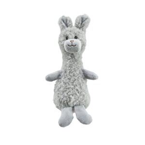 outward hound scruffles bunny plush squeaky dog toy, small