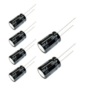 replacement for 6 pcs panasonic fr series capacitors 25v 1500uf ultra low esr