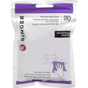 singer shine sewing machine cleaning wipes