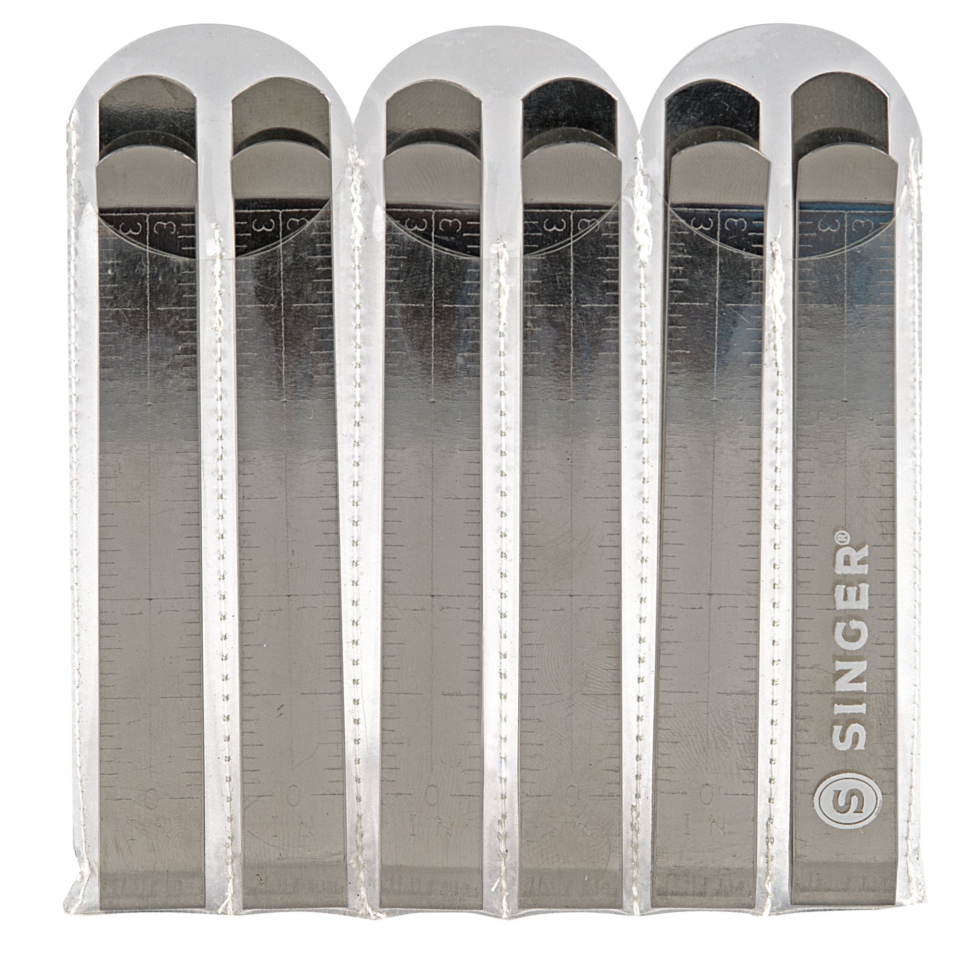 SINGER 3-Inch Stainless Steel Ruler Hem Clips