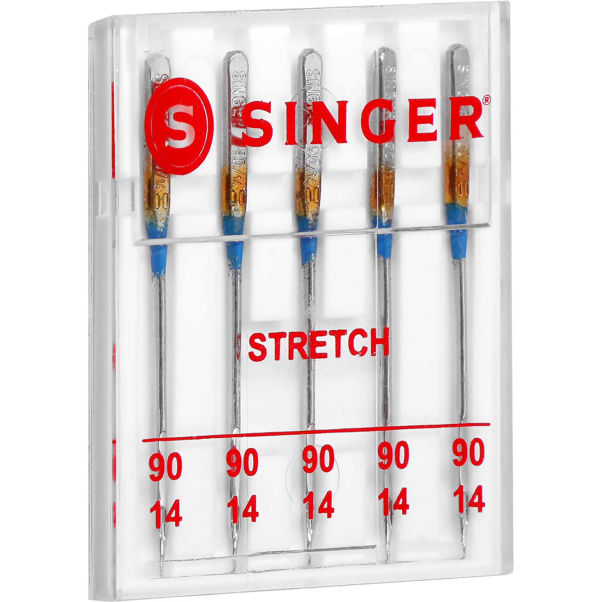 SINGER 04721 Size 90/14 Stretch Sewing Machine Needles, 5-Count