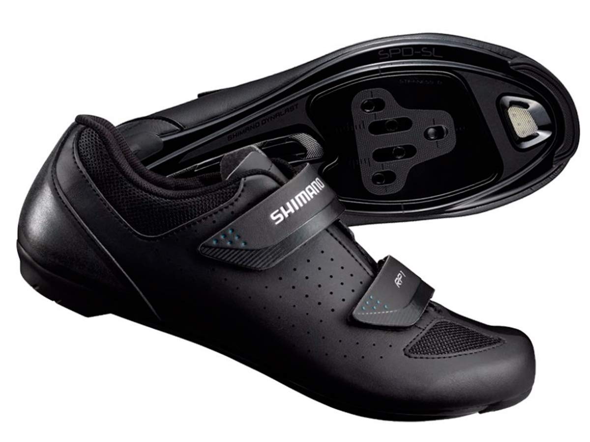 SHIMANO Unisex's RP100 SPD-SL Cycling Shoe, Black, US 7.5