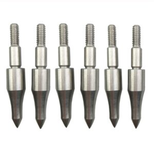 sharrow archery screw-in arrow tip 125 grain traditional arrowhead hunting arrow head compound recurve bow target field point practice 10 pcs