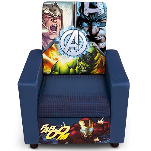 Marvel Avengers High Back Upholstered Chair Iron by Delta Children