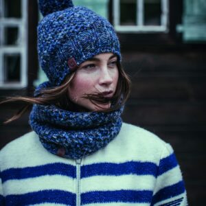 Buff Knit&Polar neckwarmer Margo Blue