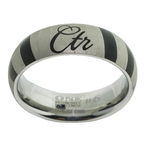 One Moment In Time J191 Size 9 Chelsea Stainless Steel Ring Women's Mormon LDS CTR