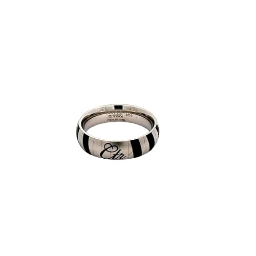 One Moment In Time J191 Size 9 Chelsea Stainless Steel Ring Women's Mormon LDS CTR