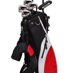 Precise Teenager Complete Golf Set Includes Titanium Driver, S.S. Fairway, S.S. Hybrid, S.S. 7-PW Irons, Putter, Stand Bag, 3 H/C's Teen Ages 13-16 Right Hand & Left Hand Available! (Right Hand)