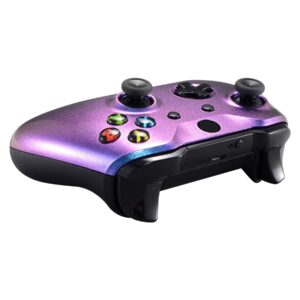 eXtremeRate Purple and Blue Chameleon Front Housing Shell Faceplate for Xbox One X S Controller Model 1708 - Controller NOT Included