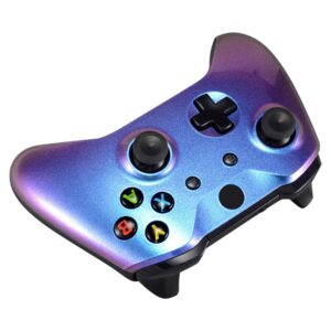 eXtremeRate Purple and Blue Chameleon Front Housing Shell Faceplate for Xbox One X S Controller Model 1708 - Controller NOT Included