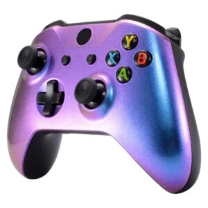 eXtremeRate Purple and Blue Chameleon Front Housing Shell Faceplate for Xbox One X S Controller Model 1708 - Controller NOT Included