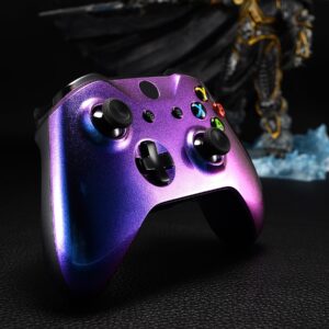 eXtremeRate Purple and Blue Chameleon Front Housing Shell Faceplate for Xbox One X S Controller Model 1708 - Controller NOT Included