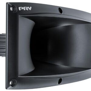 PRV AUDIO WG23-25 1 Inch Exit Waveguide for Wide Horizontal Dispersion - Black Color - 100° x 40° Nominal Coverage (Single)