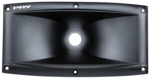 prv audio wg23-25 1 inch exit waveguide for wide horizontal dispersion - black color - 100° x 40° nominal coverage (single)