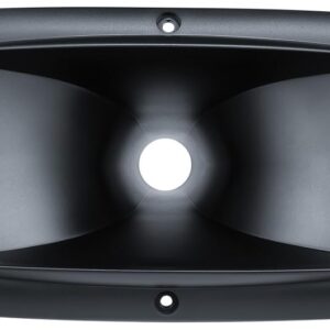 PRV AUDIO WG23-25 1 Inch Exit Waveguide for Wide Horizontal Dispersion - Black Color - 100° x 40° Nominal Coverage (Single)