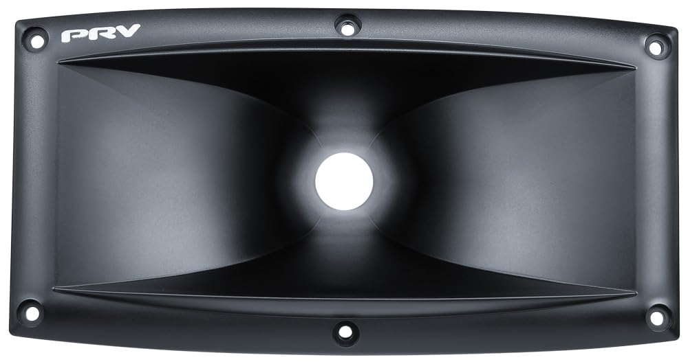 PRV AUDIO WG23-25 1 Inch Exit Waveguide for Wide Horizontal Dispersion - Black Color - 100° x 40° Nominal Coverage (Single)