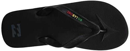 Billabong Men's All Day Logo Sandal Flip Flop, Rasta, 8 Regular US