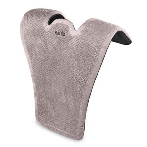 homedics vibration heated shoulder massager wrap, comfort pro elite, soft fabric, tension relief, 2 speeds & styles, long, nms-450h