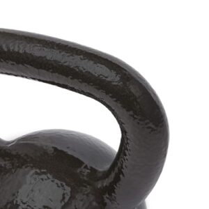 Amazon Basics Cast Iron Kettlebell, 20 pound, Black