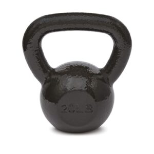 Amazon Basics Cast Iron Kettlebell, 20 pound, Black