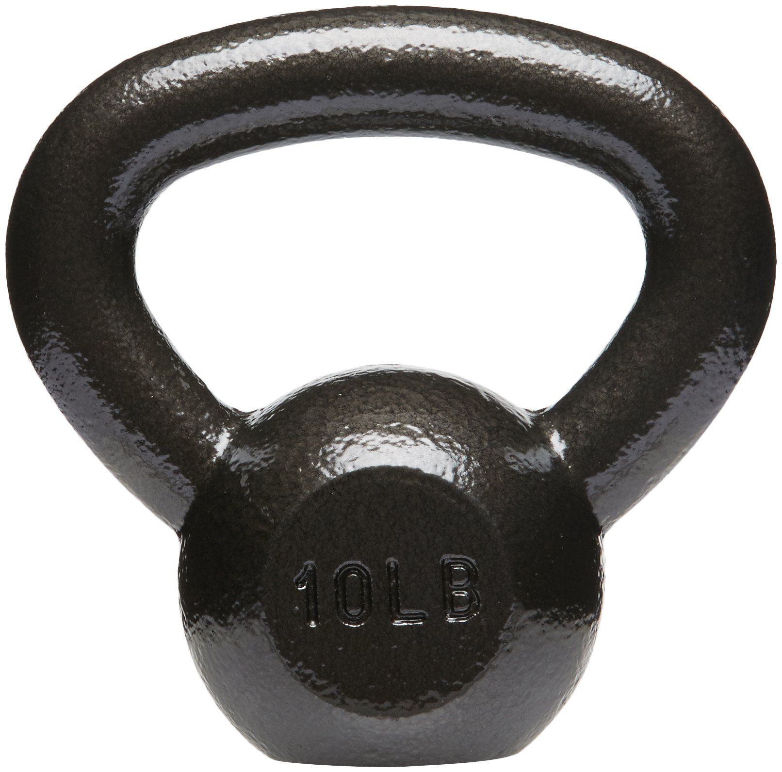 Amazon Basics Cast Iron Kettlebell, 10 Pounds, Black