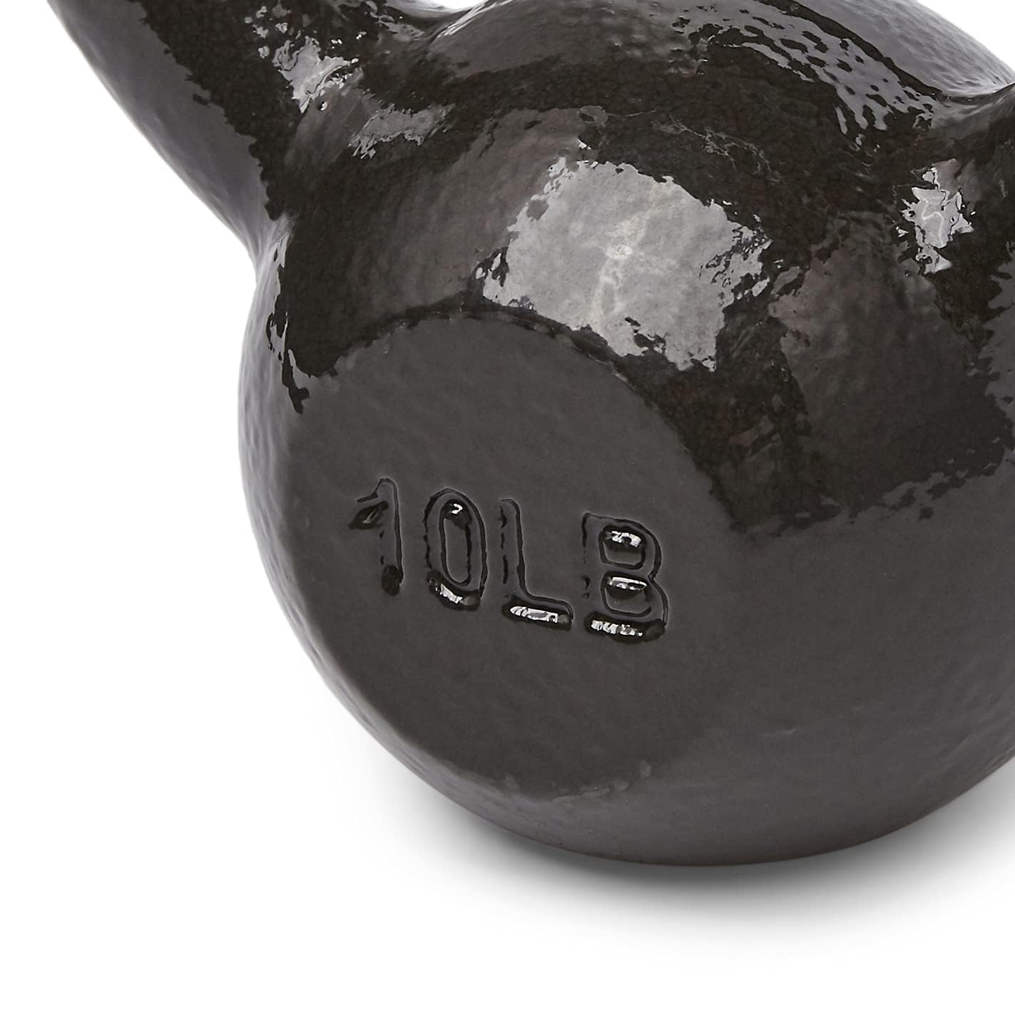 Amazon Basics Cast Iron Kettlebell, 10 Pounds, Black