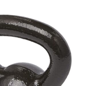 Amazon Basics Cast Iron Kettlebell, 10 Pounds, Black