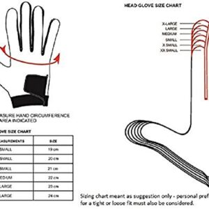 HEAD Leather Racquetball Glove - Airflow Tour Breathable Glove for Right & Left Hand - Black/Orange/White, Right - Small