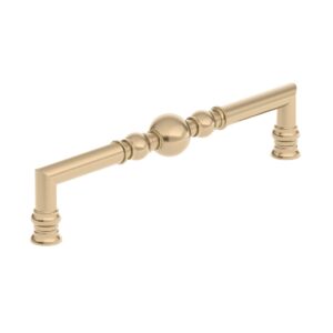 richelieu hardware bp8789192chbrz firenze collection 7 9/16-inch (192 mm) center-to-center champagne bronze traditional round cabinet and drawer pull handle for kitchen, bathroom, and furniture