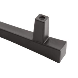 Richelieu Hardware BP722796900 Westmount Collection 3 3/4-inch (96 mm) Center-to-Center Matte Black Transitional Rectangular Cabinet and Drawer Bar Pull Handle for Kitchen, Bathroom, and Furniture