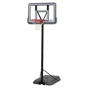 lifetime 90690 portable basketball system, gray, 44" polycarbonate backboard