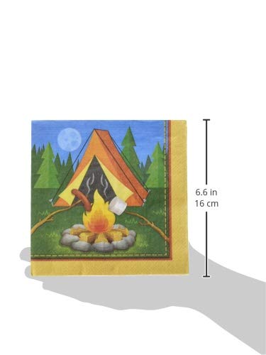 Creative Converting 329314 Camp Out Luncheon Napkins Party Supplies, One Size, Multicolor