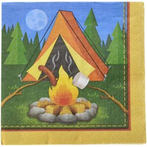 Creative Converting 329314 Camp Out Luncheon Napkins Party Supplies, One Size, Multicolor